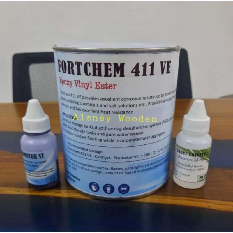 Promo Vinyl Ester Fortchem 411 Ve 1 Kg + Promotor Dan Katalis Diskon 23% di Seller Haura ...