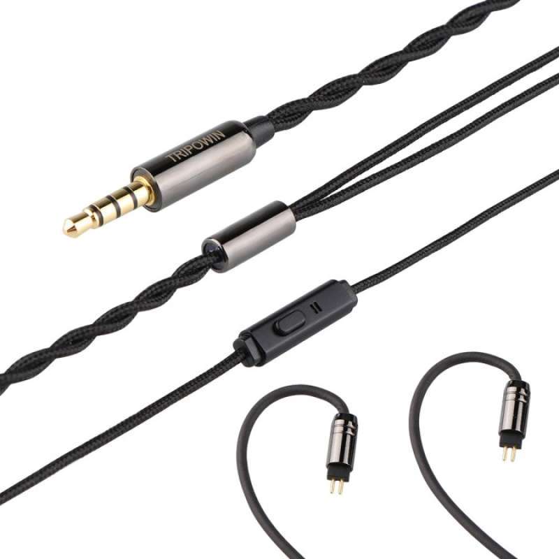 Promo TRIPOWIN ZOMBUR High-purity 4N OFC Upgrade IEM Cable with Mic ...