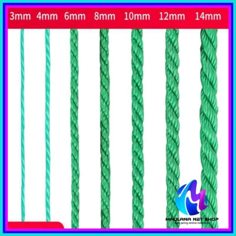 Jual Tali tambang plastik tebal 2 mm sampai 12 mm harga per meter - 2mm ...
