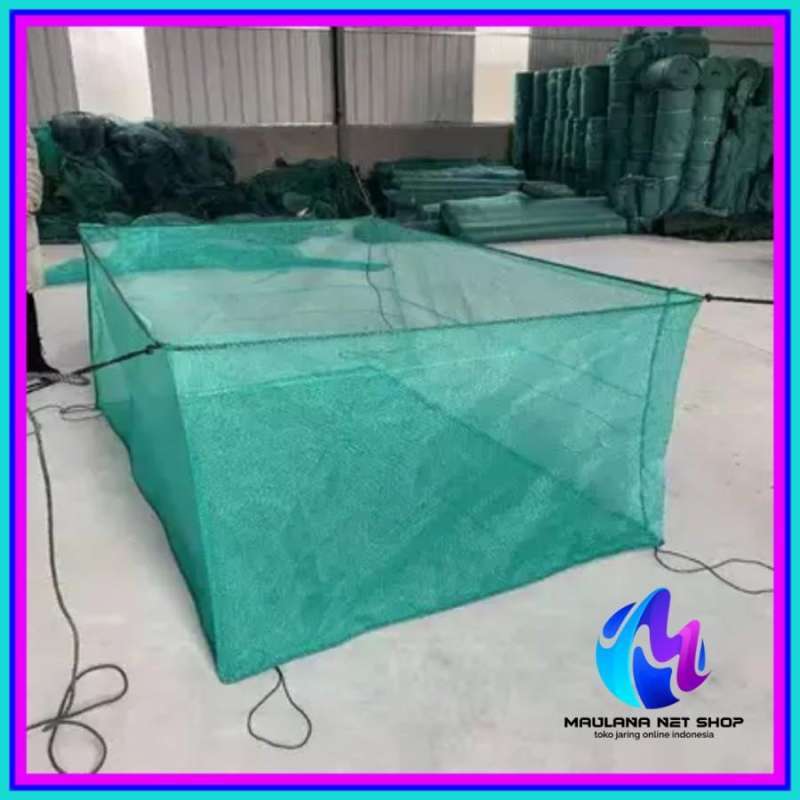 Jual Jaring Hapa Ikan Waring Kasa / Jaring Tambak Benih Ikan ...