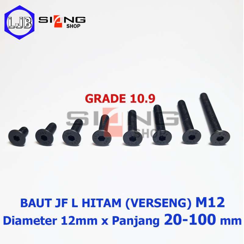 Jual Baut JF L Baja Hitam M12 / Baut Verseng Baja Grade 10.9 - 45mm (4 ... Jual Baut JF L Baja Hitam M12 / Baut Verseng Baja Grade 10.9 - 45mm (4 ...
