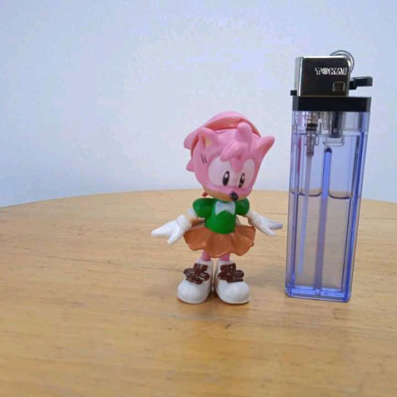 Jual mainan action figure mini amy rose sonic the hedgehog series ...