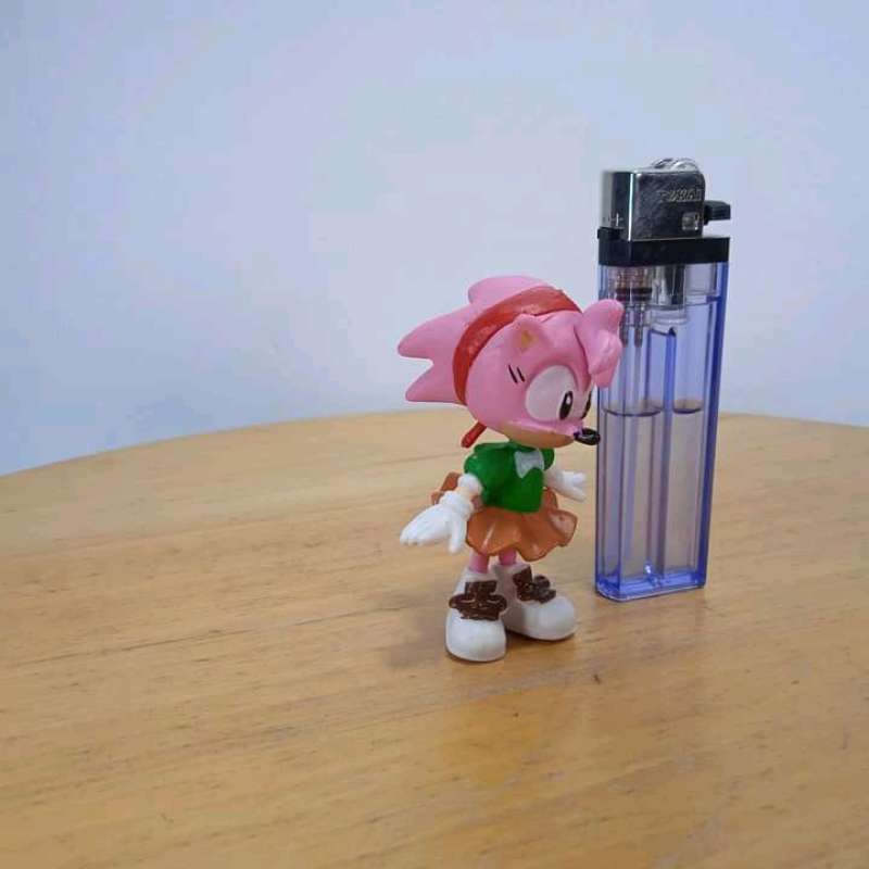 Jual mainan action figure mini amy rose sonic the hedgehog series ...