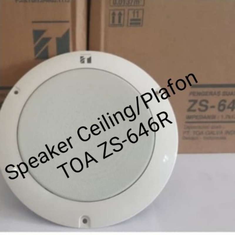 Promo Ceiling Speaker Plafon Toa ,tipe Zs-646r(3-6w) Diskon 23% Di ...