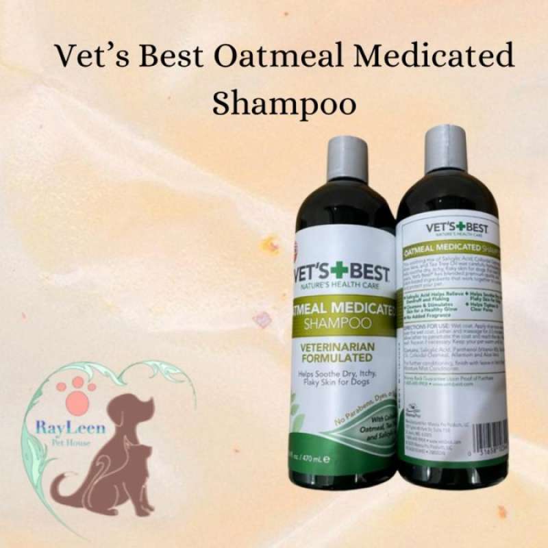 Vet S Best Oatmeal Medicated Dog Shampoo 16 Oz Bottle at Ellie Corrigan ...
