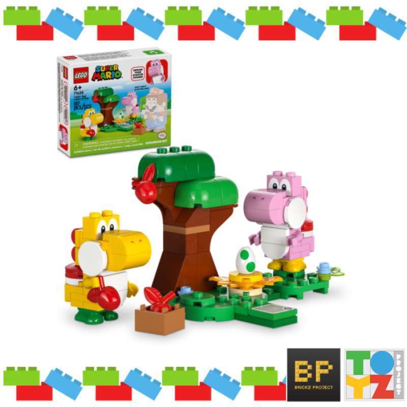 Jual LEGO 71428 Super Mario Yoshis’ Egg-cellent Forest Expansion Set di ...