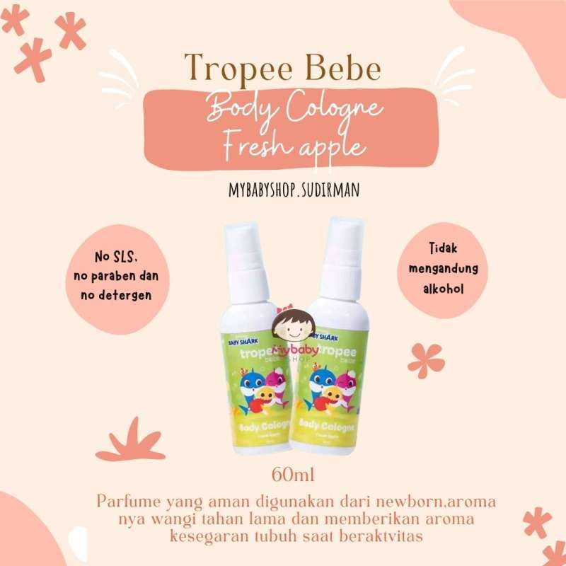 Jual Tropee Bebe x Pinkfong Fresh Apple - Body Cologne Parfum Bayi 60ml ...