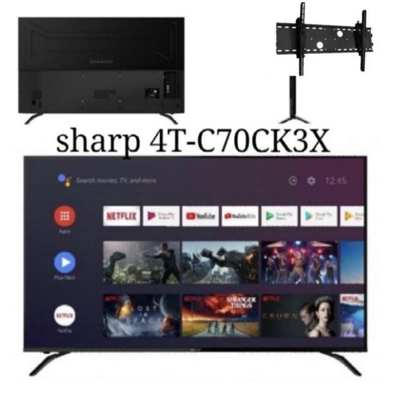 Jual Sharp Led Tv 70 Inch 4T-C70Ck3X / 70Ck3X Smart Android Tv Uhd 4K ...