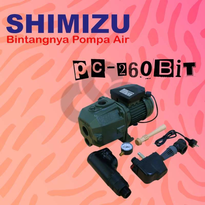 Jual Shimizu PC260BITNT PC 260BIT PC 260 BIT Pompa Air jet Pump 250 Watt Non Pressure Tank di ...