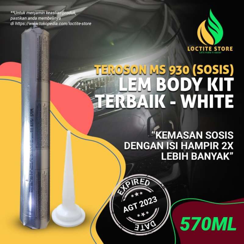 Promo TEROSON MS 930 570ML LEM BODY KIT WARNA PUTIH KEMASAN SOSIS ...