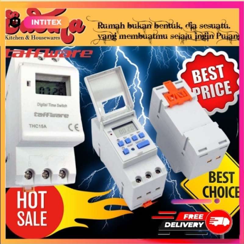 Promo Saklar Listrik Otomatis Timer Programmable Time Switch Relay 16a 220v Lorena Diskon 50