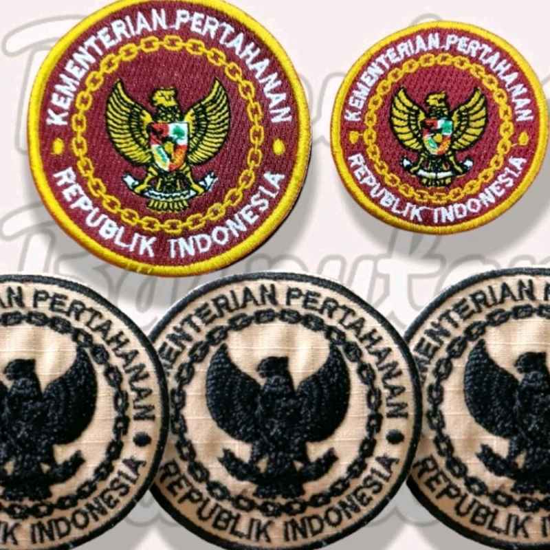 Jual Bordir Komputer Logo Badge Emblem MENHAN KEMENHAN KEMENTRIAN ...