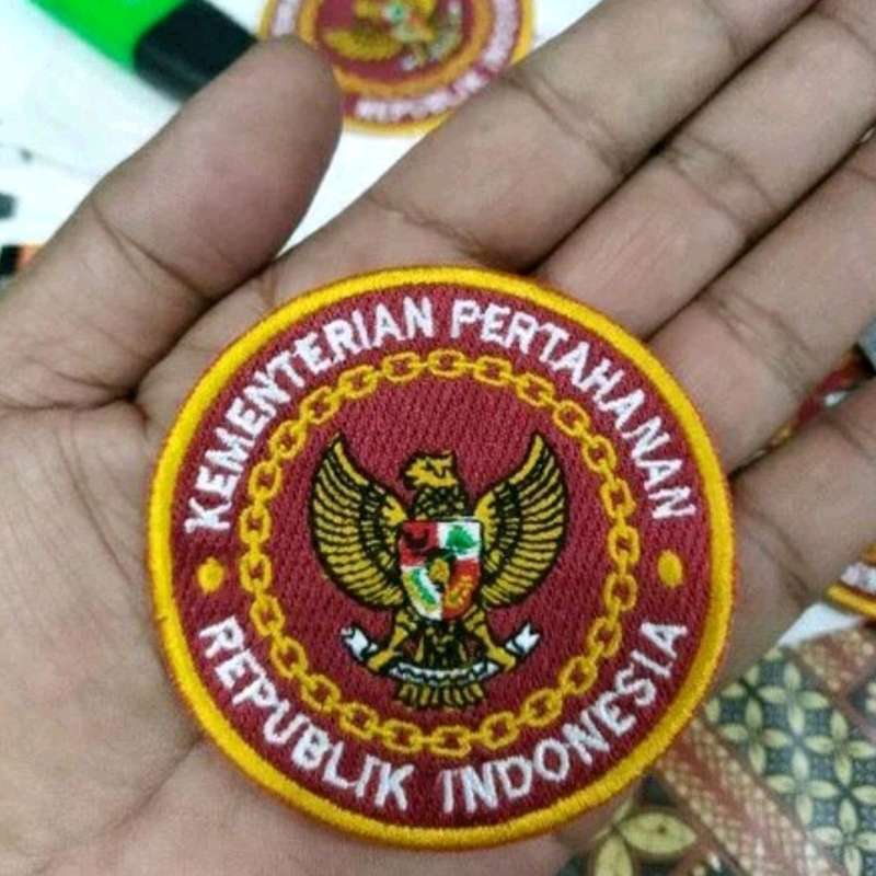 Jual Bordir Komputer Logo Badge Emblem MENHAN KEMENHAN KEMENTRIAN ...