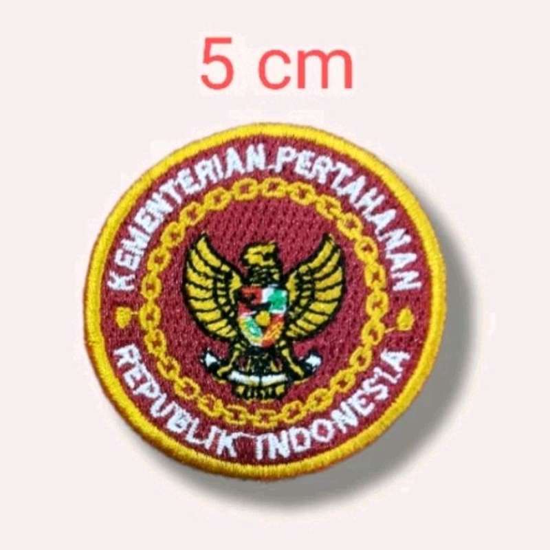 Jual Bordir Komputer Logo Badge Emblem MENHAN KEMENHAN KEMENTRIAN ...