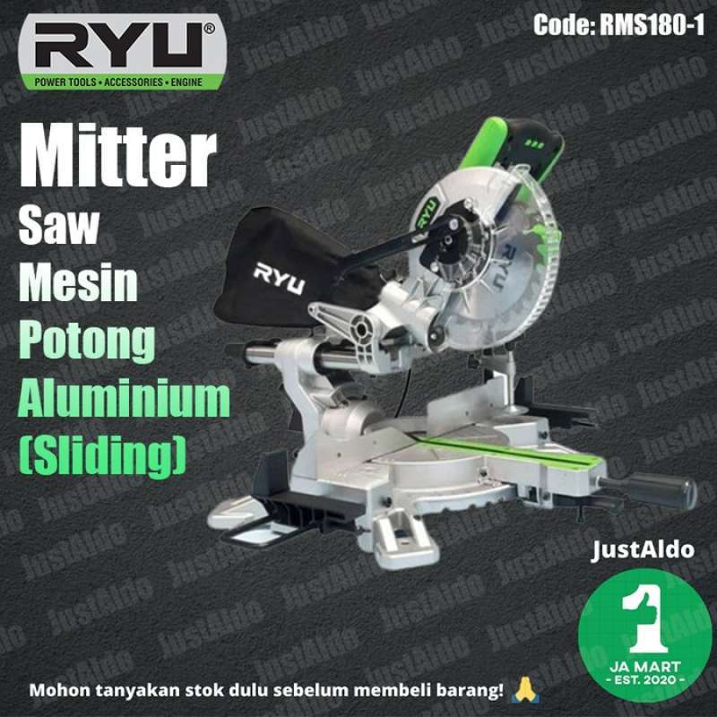 Promo Mesin Gergaji Potong Aluminium (Sliding) Mitter Saw 7 RMS 180-1 ...