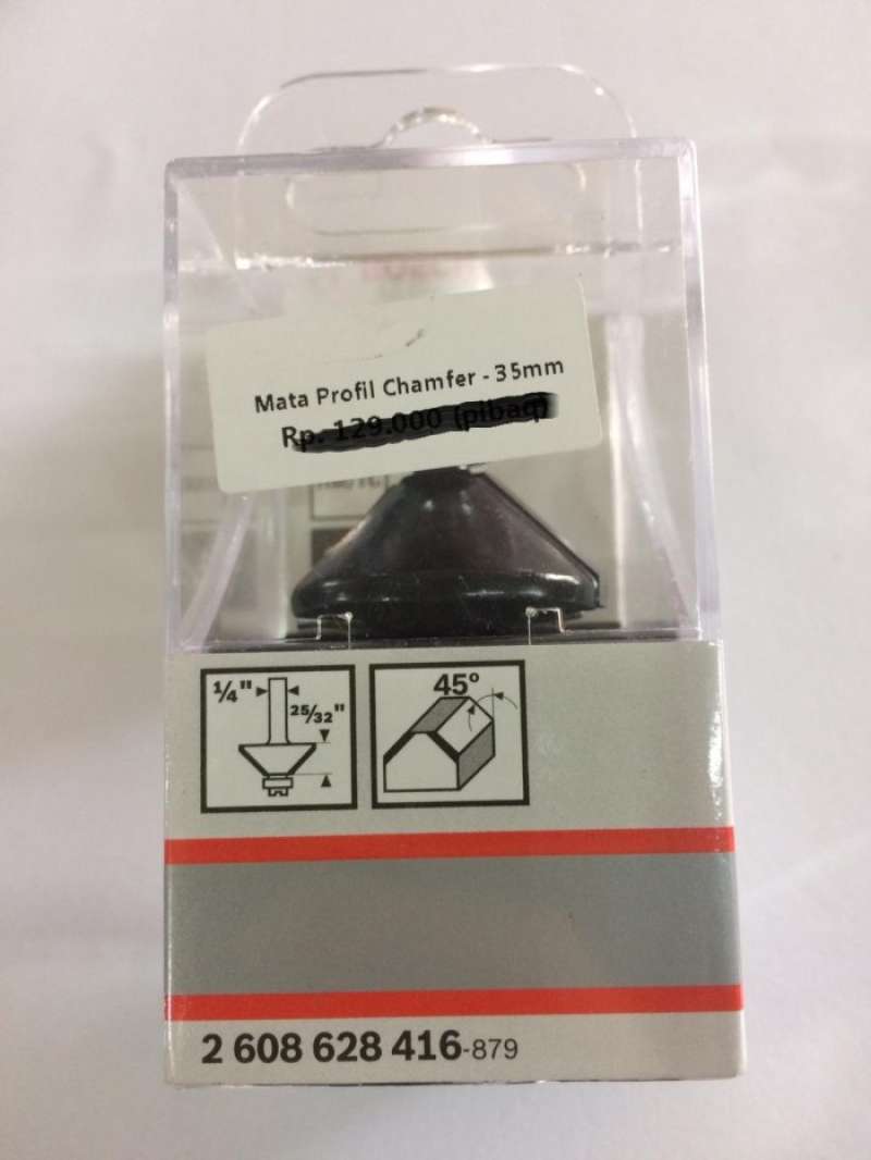 Promo MATA PROFIL KAYU BOSCH ROUTER CHAMFER 35 MM ( 45 DERAJAT ) Diskon ...