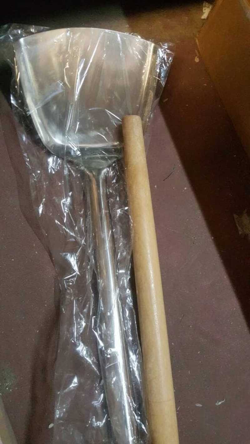 Promo Sodet Jumbo Stainles Ukuran 17 Cm Gagang Kayu Tebal Terbaik ...