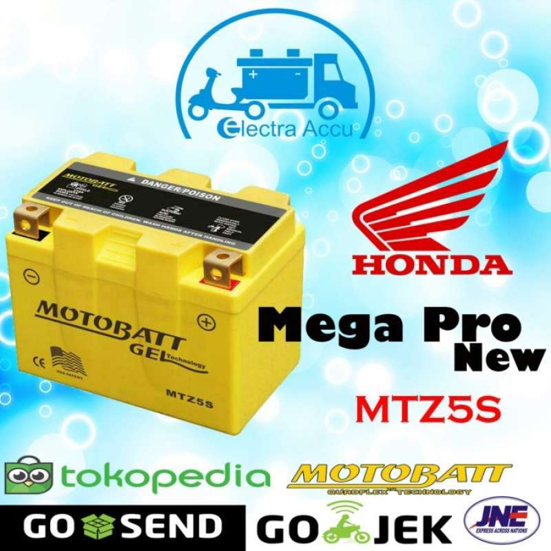 Promo Aki motor New megapro motobatt MTZ5S aki kering GARANSI Diskon 4% ...