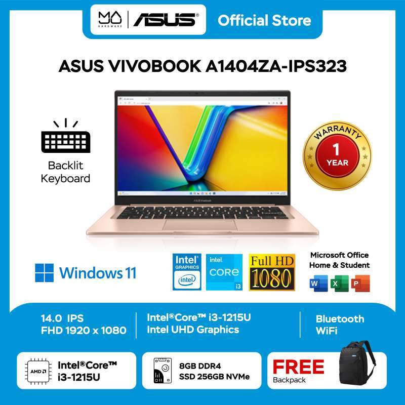 Jual Laptop Asus Vivobook 14 A1404ZA IPS323 Intel i3 1215U 8GB SSD ...