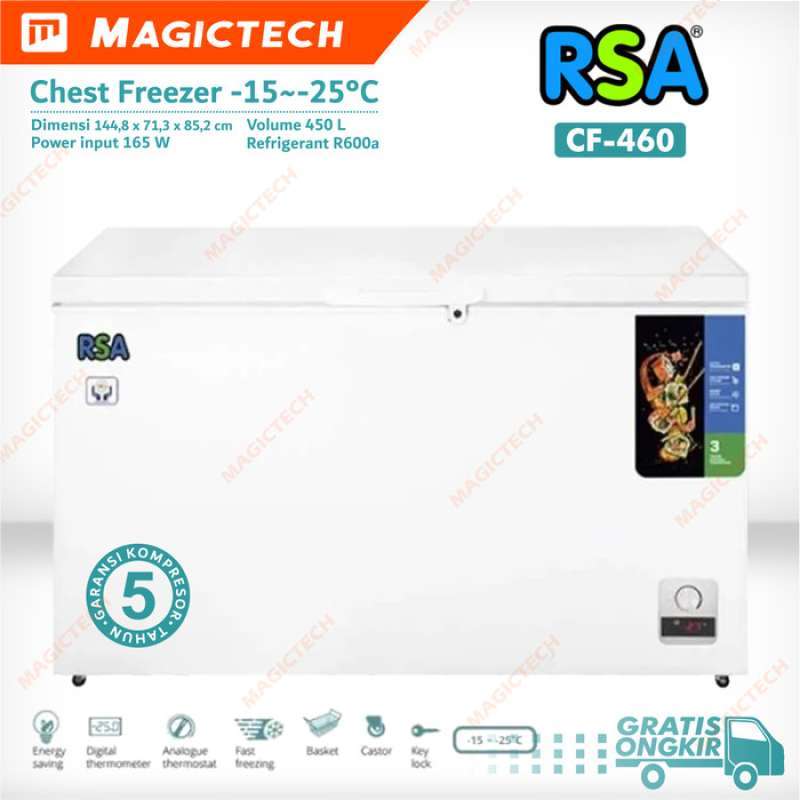 Jual CHEST FREEZER RSA PETI CF-460 / CF460 - 460 Liter di Seller ...