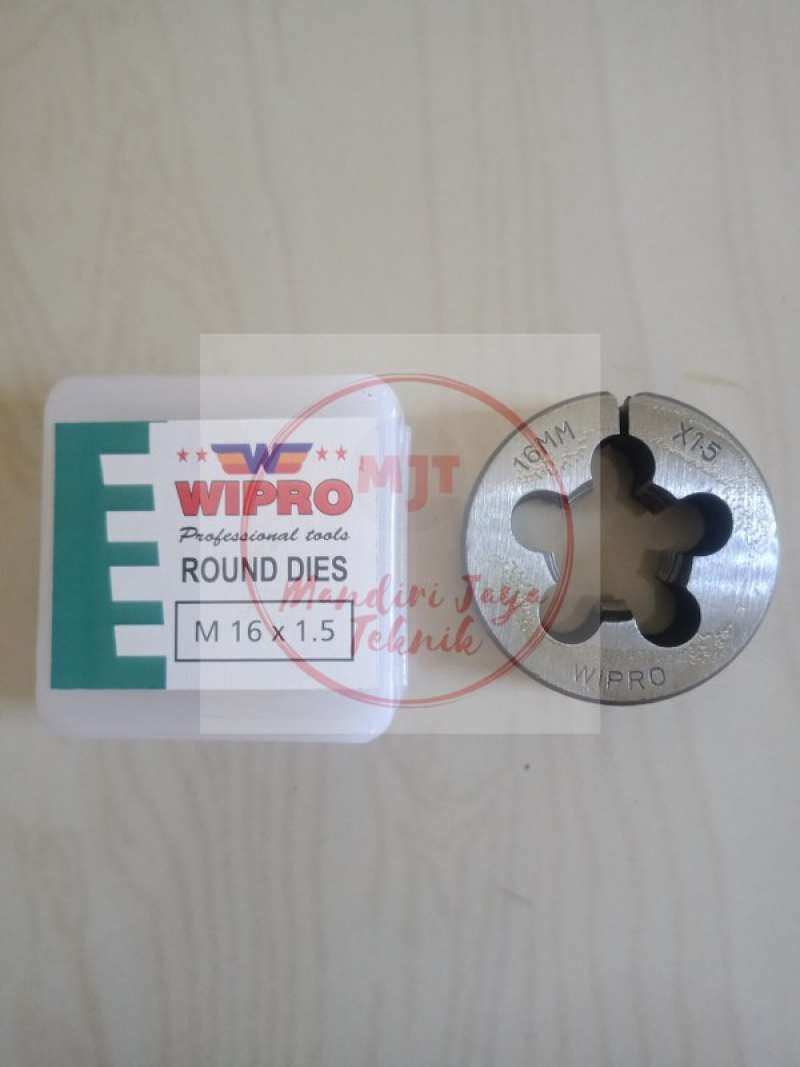 Jual Mata Senai Snai drat luar / Round Dies M16 x 1.5 WIPRO di Seller Mandiri Jaya Teknik ...