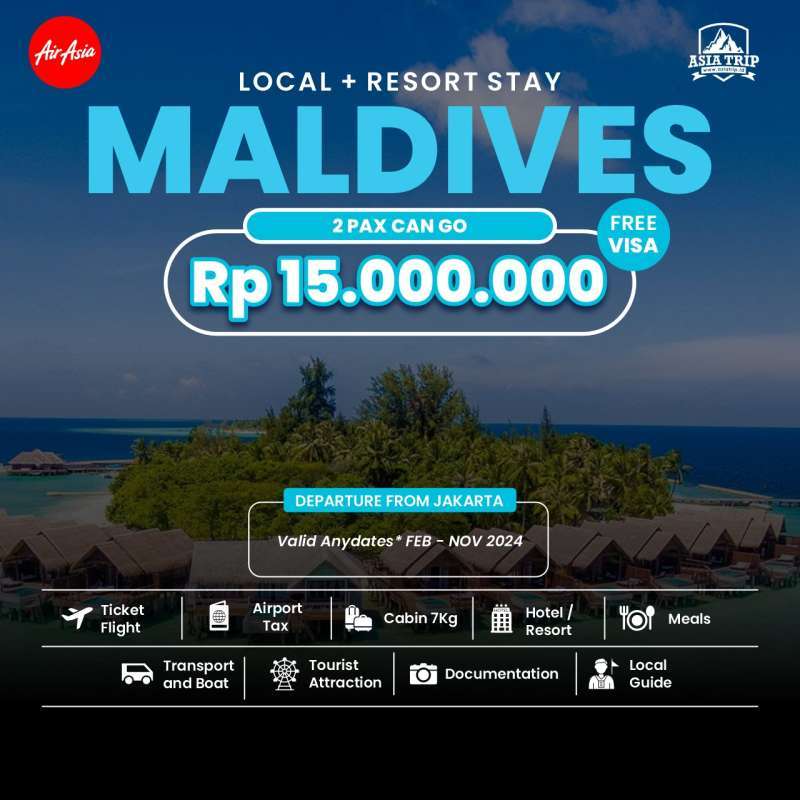 Jual Trip Maldives Local + Resort Stay 2024 di Seller ASIA TRIP INTERNASIONAL - ASIA TRIP ...
