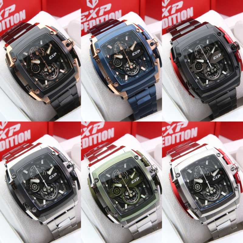 Jual JAM PRIA EXPEDITION E3008 EXP 3008 BCB STAINLESS STEEL BLACK ORIGINAL di Seller Watch ...