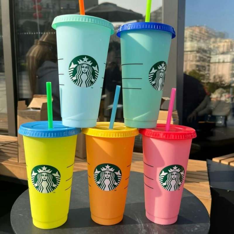 Promo Tumbler Starbucks Color change/bisa berubah warna diisi air ...