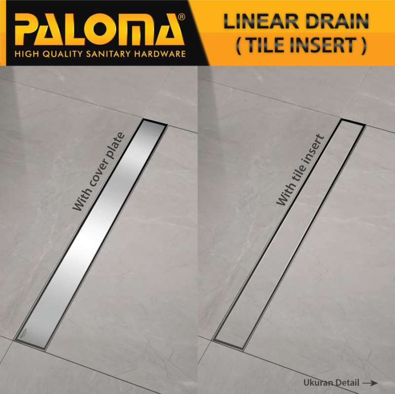 Promo PALOMA Floor Drain Linear Panjang Saringan Got Kamar Mandi Long ...