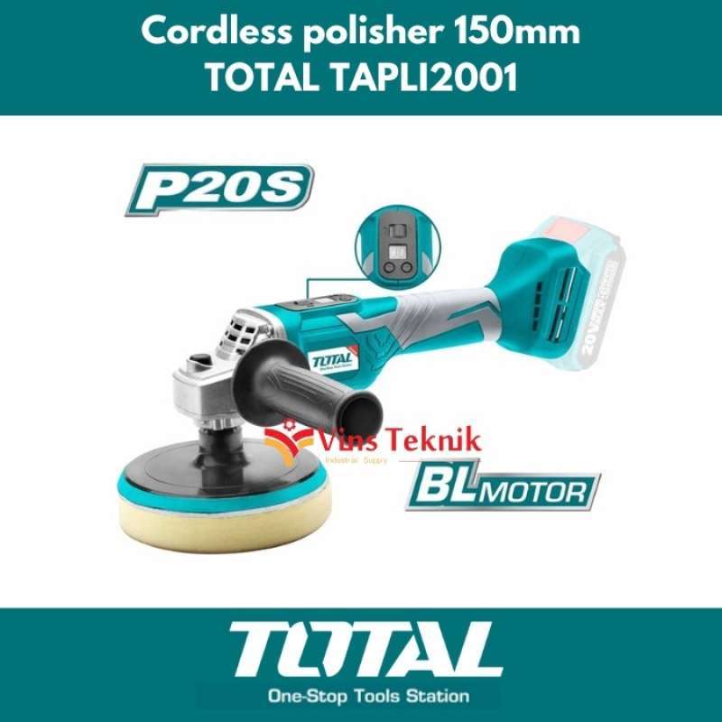 Promo Mesin poles mobil baterai polisher Cordless 20V TOTAL TAPLI2001 ...