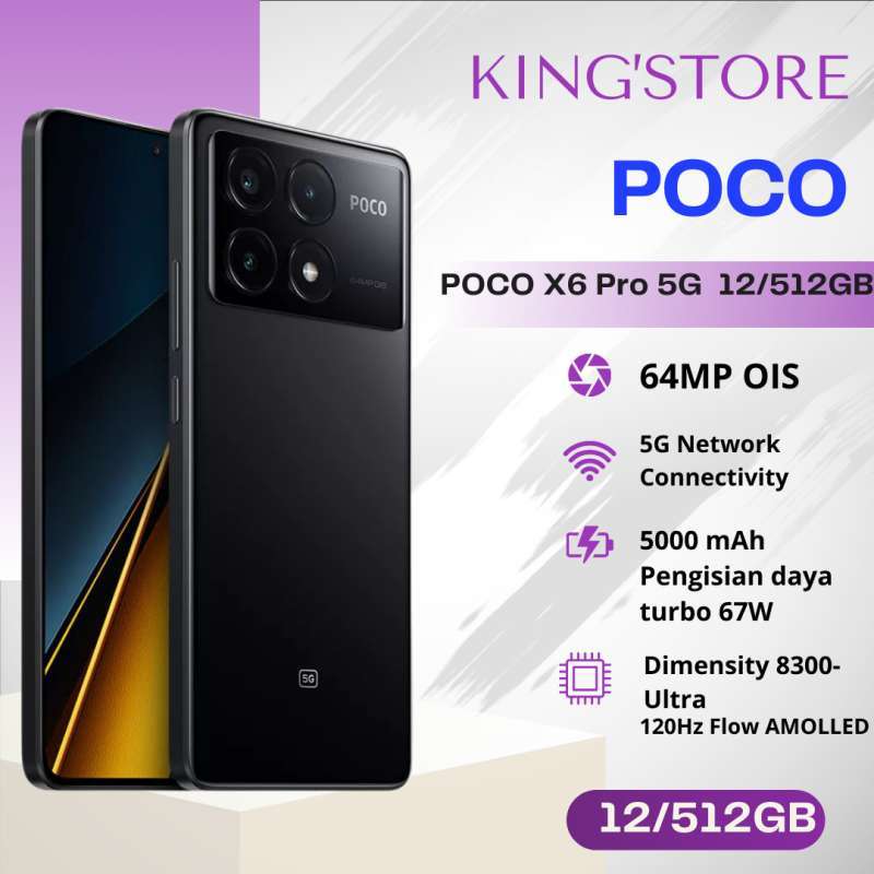 Jual Poco x6 Pro 5G 12/512GB | Dimensity 8300-Ultra 120Hz Flow AMOLED ...