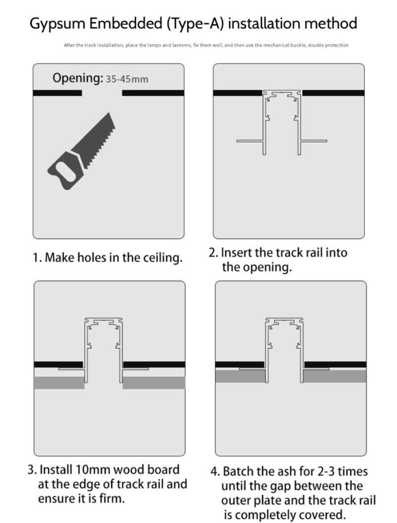 Promo AMC M22 Rail 1.5 Meter Magnetic Track Lighting System Inbow Lampu ...