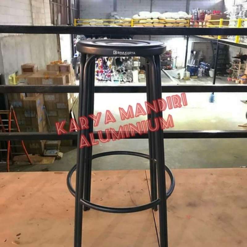 Promo Kursi Bulat // Besi // Cafe // Bar // Binakarya Tinggi 50Cm -75 ...