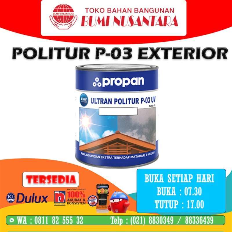 Promo Ultran Yunior P-03 Uv Warna/ Politur Kayu Propan P03 Uv Diskon 23 ...