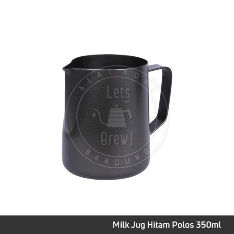 Promo Milk Jug 350ml Hitam Polos Diskon 35% di Seller Berkah Suci ...