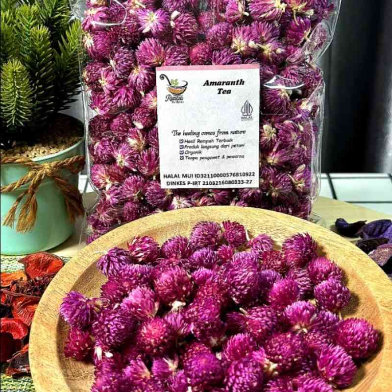 Promo Globe Amaranth Tea 1 kg - Teh Bunga Globe Amaranth Kering - 500 ...