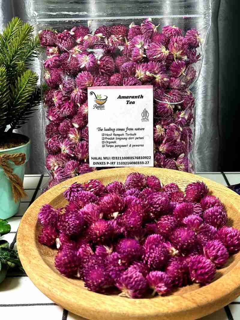 Promo Globe Amaranth Tea 1 kg - Teh Bunga Globe Amaranth Kering - 500 ...