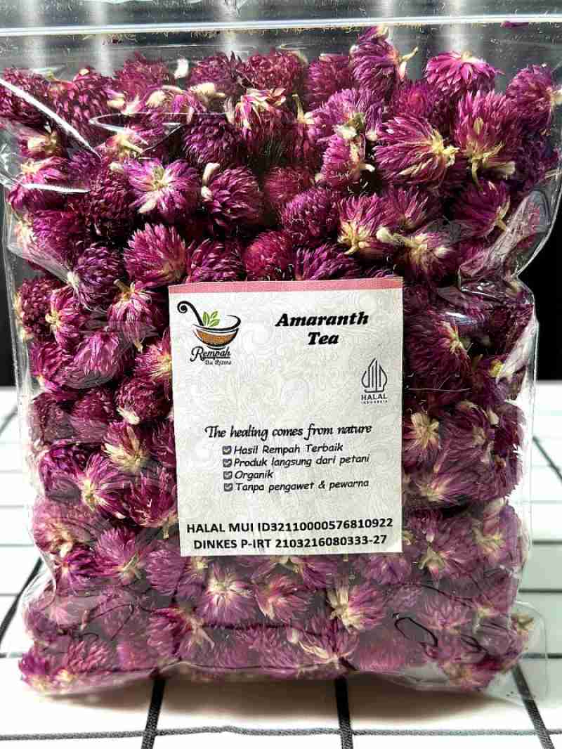 Promo Globe Amaranth Tea 1 kg - Teh Bunga Globe Amaranth Kering - 500 ...