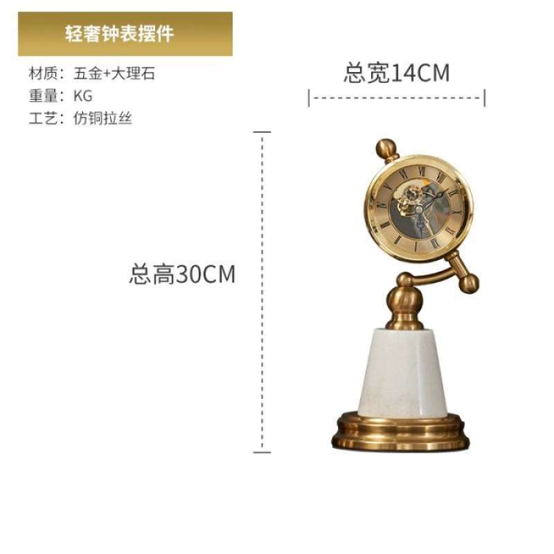 Promo Sale Jam Meja Metal Clock Globe Clock / Jam Meja Gold Luxury ...