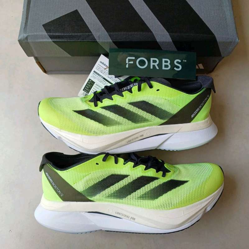 Jual Adidas Adizero Boston 12 Lucid Lemon Core Black || Green Yellow Di ...