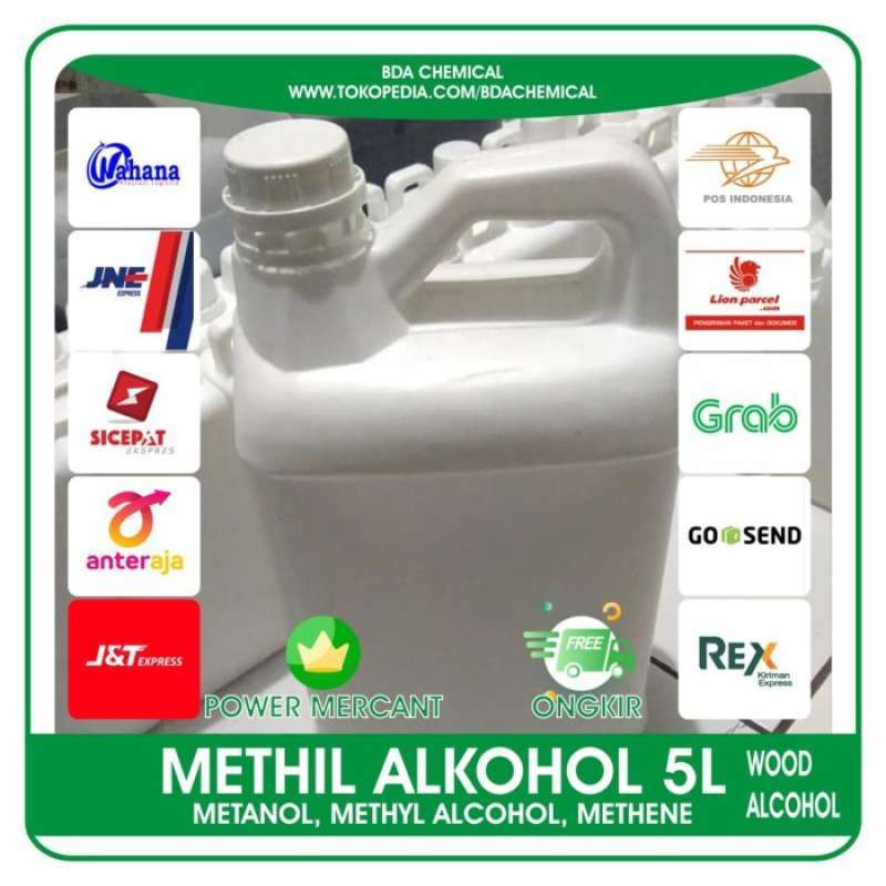 Promo Methanol Metanol Metil Alkohol 5 liter Diskon 38% di Seller ...