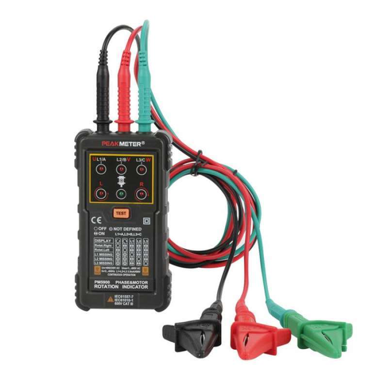 Promo DIGITAL 3 THREE PHASE INDICATOR ROTATION SEQUENCE METER TESTER ...