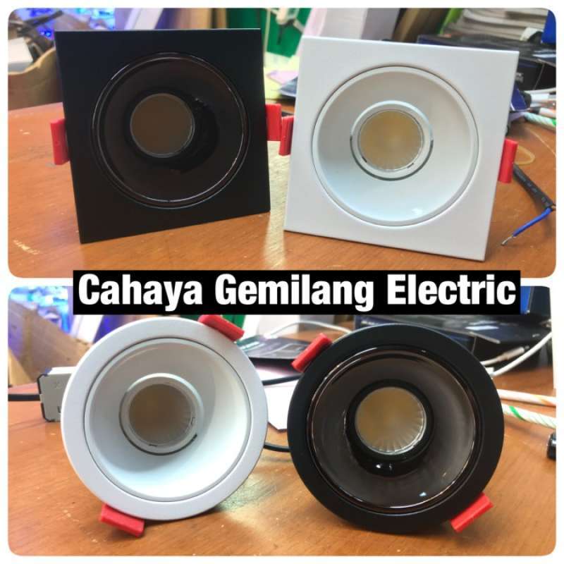 Promo KAP LAMPU SPOTLIGHT LED COB 12WATT 12W CORONG HITAM DOWNLIGHT ...