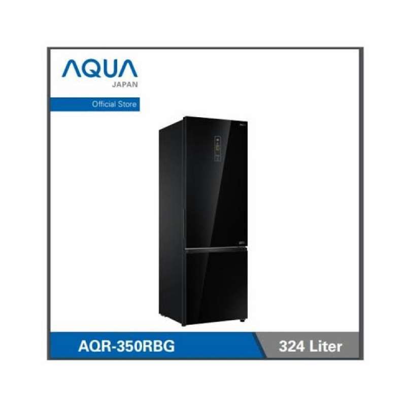 Jual KULKAS 2 PINTU AQUA AQR 350RBG (BK) BOTTOM FREEZER Freezer Bawah di Seller ...