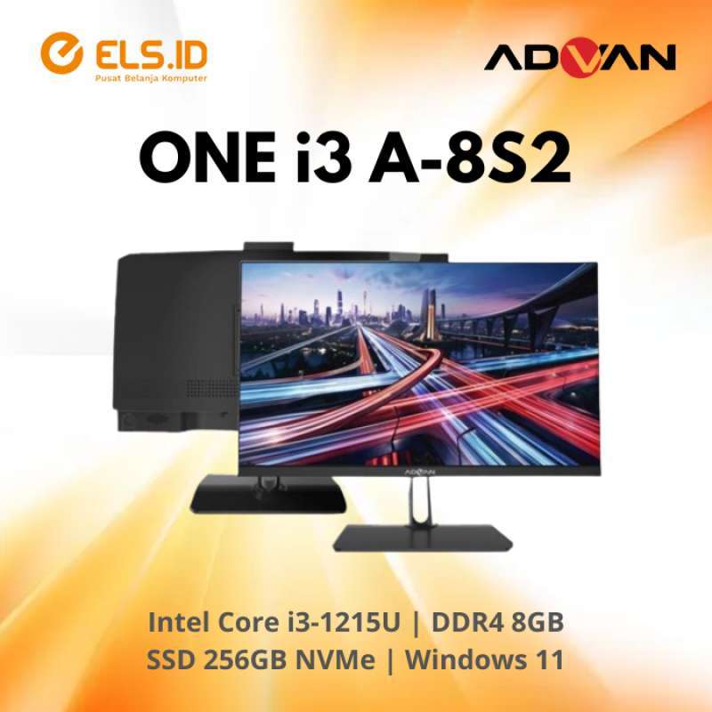 Jual PC All-in-One Advan One A-8S2 Intel Core i3-1215U 8GB SSD 256GB ...