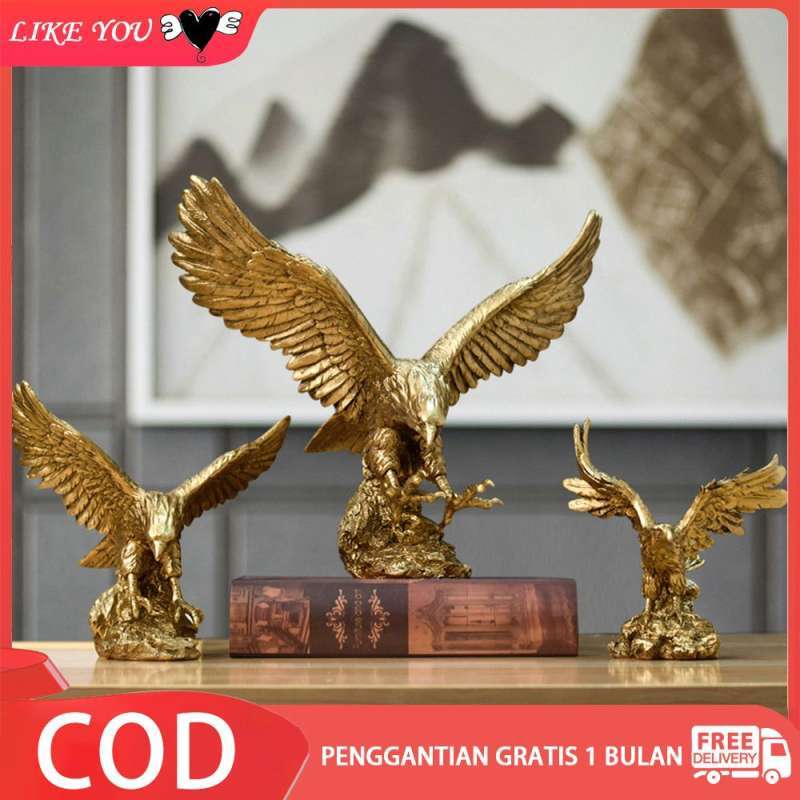 Promo Nordic Dapeng Patung Geometris Resin Burung roc yang melonjak ...