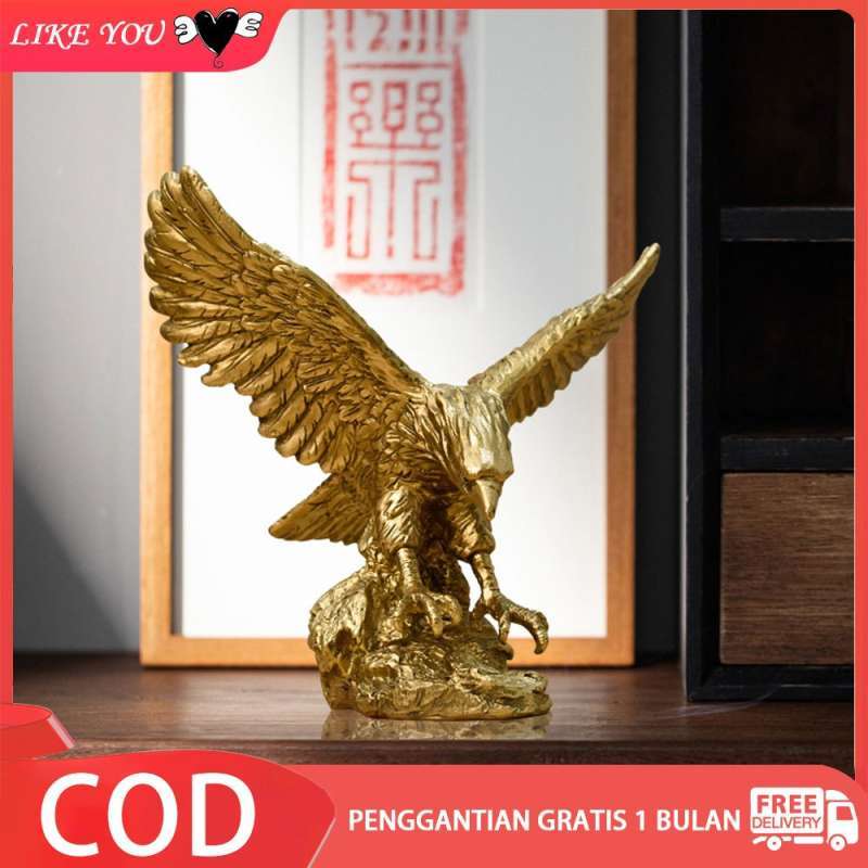 Promo Nordic Dapeng Patung Geometris Resin Burung roc yang melonjak ...