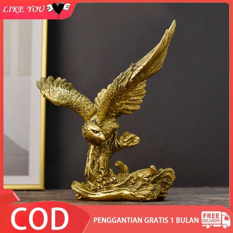 Promo Nordic Dapeng Patung Geometris Resin Burung roc yang melonjak ...