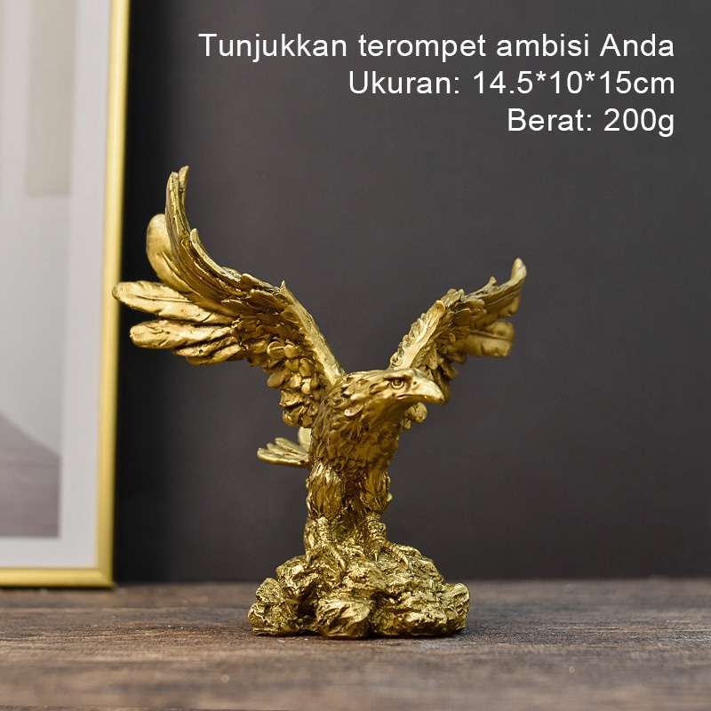 Promo Nordic Dapeng Patung Geometris Resin Burung roc yang melonjak ...