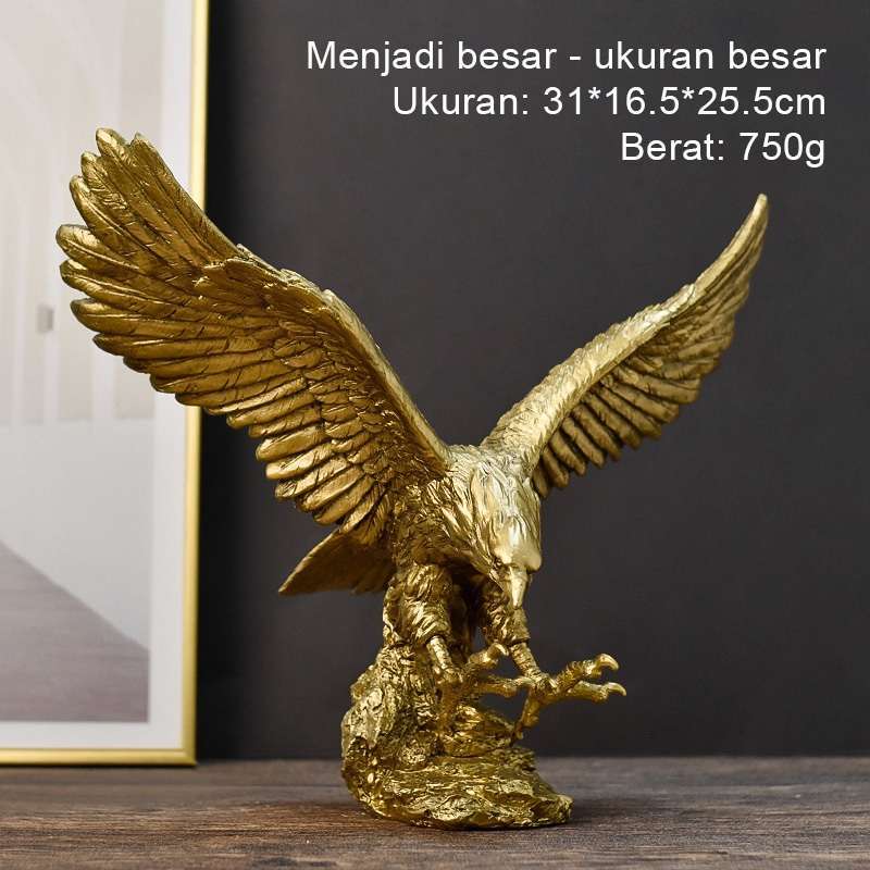 Promo Nordic Dapeng Patung Geometris Resin Burung roc yang melonjak ...